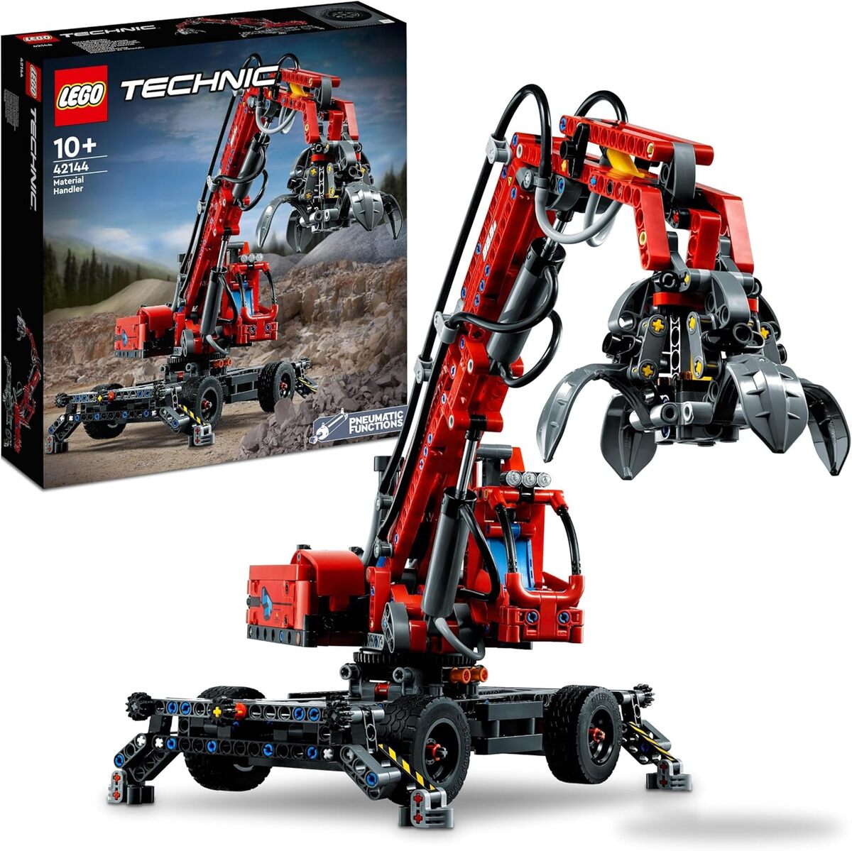 Test : lEGO 42144 technic la grue de manutention, jeu éducatif dès 10 ans